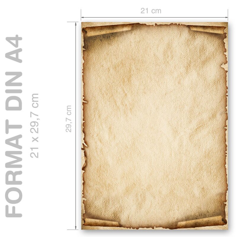 Stationery Paper Antique & History | OLD STYLE | 20 sheets DIN A4