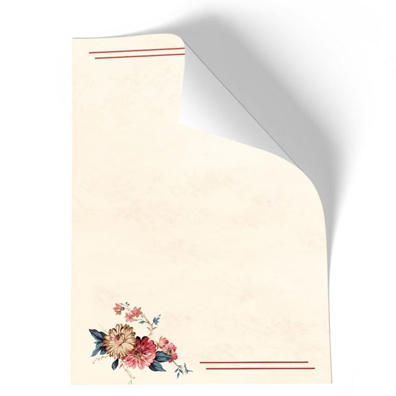 Stationery Paper Flowers & Petals | FLOWER MAIL | 20 sheets DIN A4