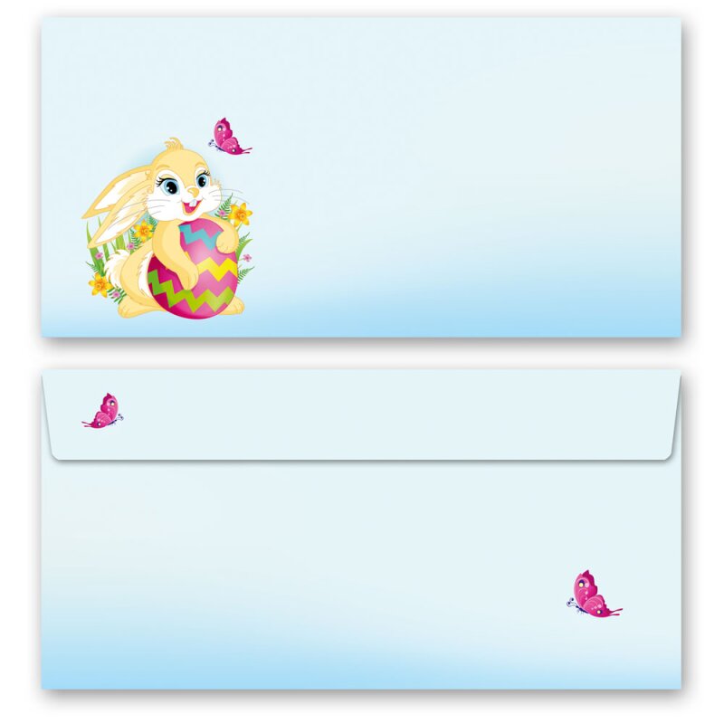 Envelopes EASTER BUNNY DIN long format - 10 envelopes without window