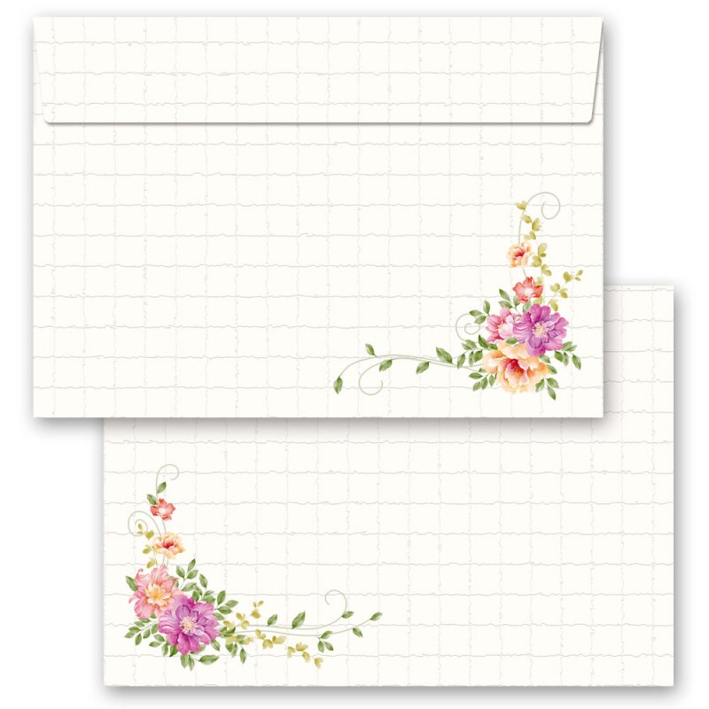 Motif envelopes BLUE HYDRANGEAS 25 envelopes DIN C6 (162x114 mm) | Pa