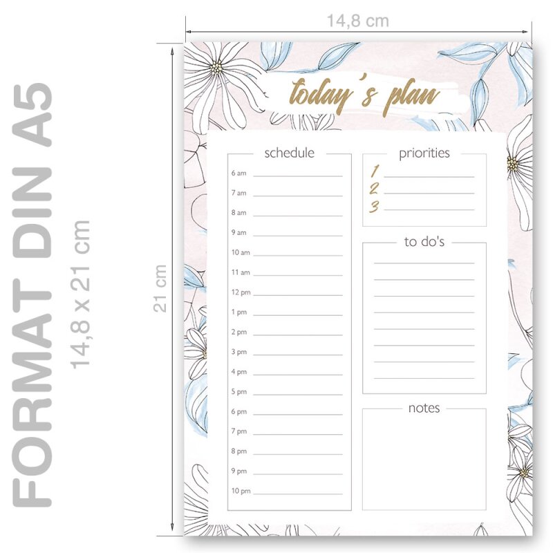 Planner giornaliero BLOOM | Blocco note | Paper-Media | Shop di carto