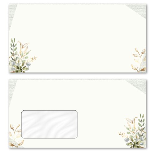 Motif envelopes Nature Green Branches Flowers & Petals Buy envelopes