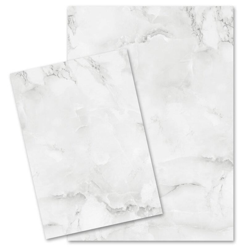 Thick paper 190 g/m², | Marble Light Grey Marble & Structure, Certifi