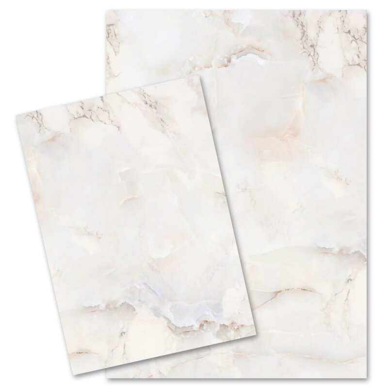 Dickes Papier 190 g/m², Marmor Natur Marmor & Struktur, Urkunden & Ga
