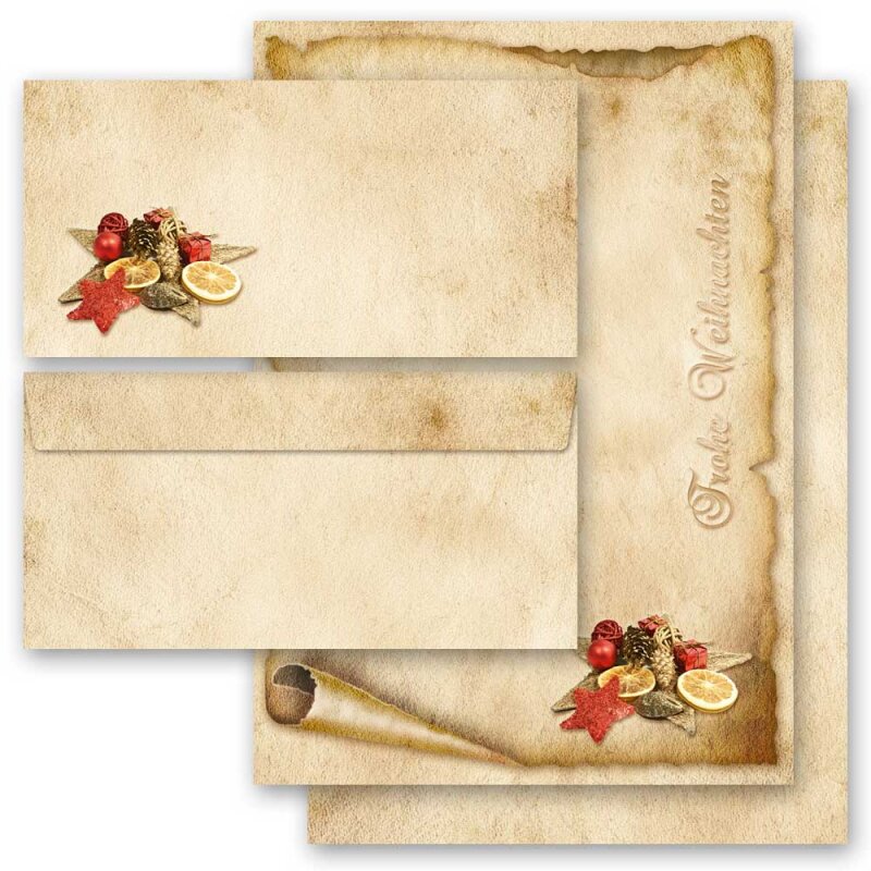 Motif Stationery sets OLD CHRISTMAS PAPER Shop Online | Paper-Media